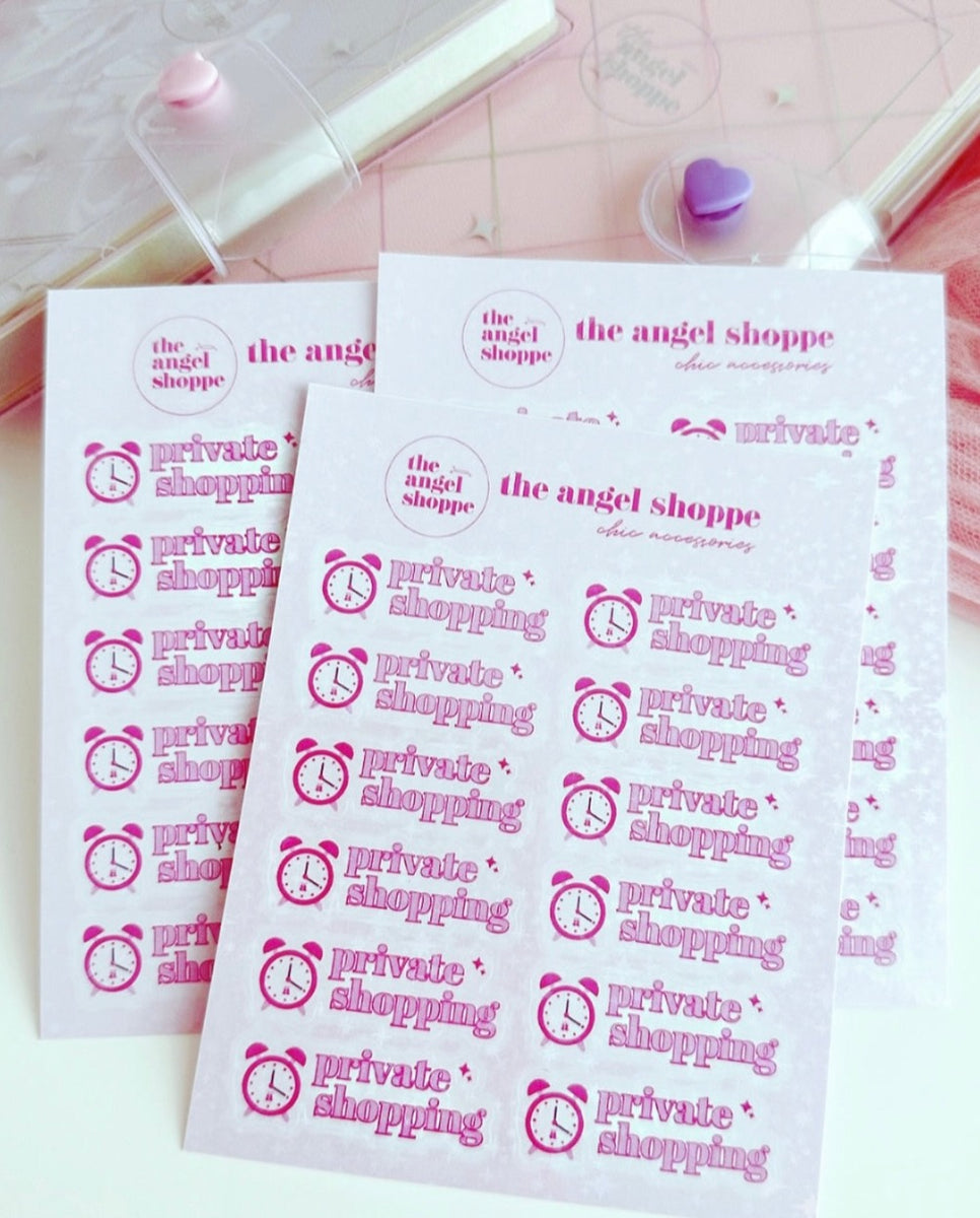 Private Shopping stickers – The Angel Shoppe