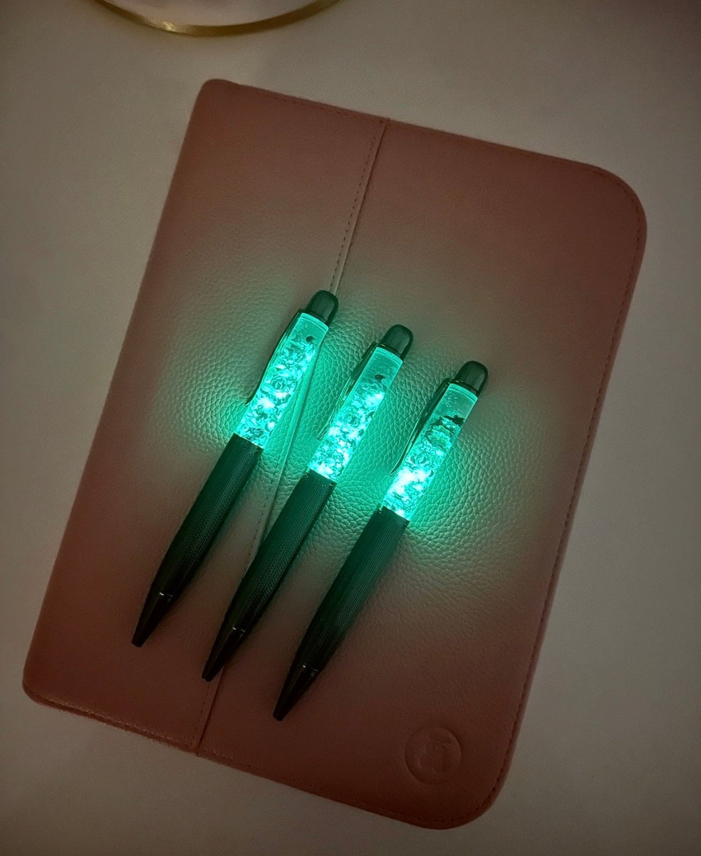 * Private Shopping pen * STORMY glow in the dark pen LUXE collection ...